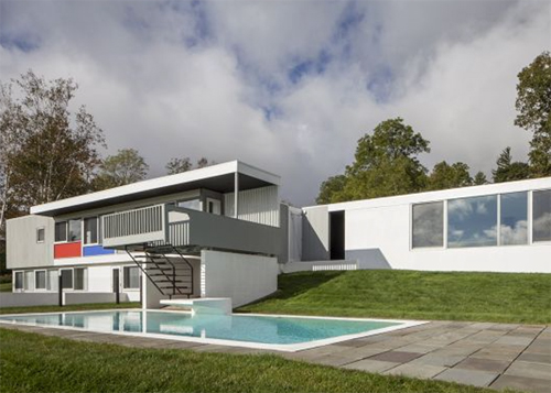 STILLMAN HOUSE, LITCHFIELD CT, Breuer-designed pool, KLEMM REAL ESTATE ...