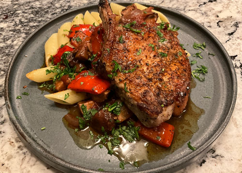 Berkshire Recipes - Pan Roast Pork Chops - LEON BOUTEILLER | Berkshire ...